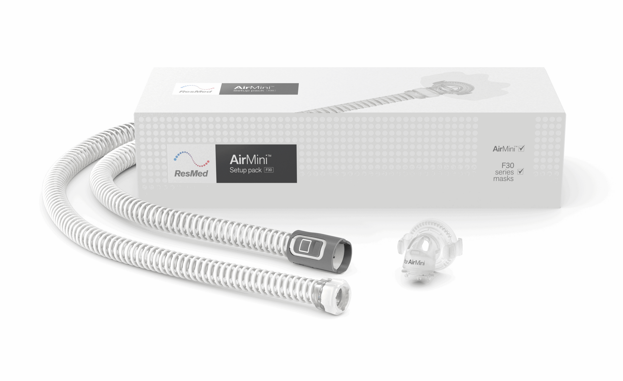 ResMed AirMini™ AirFit™ F30 Setup Pack for ResMed AirMini™ Travel CPAP ...